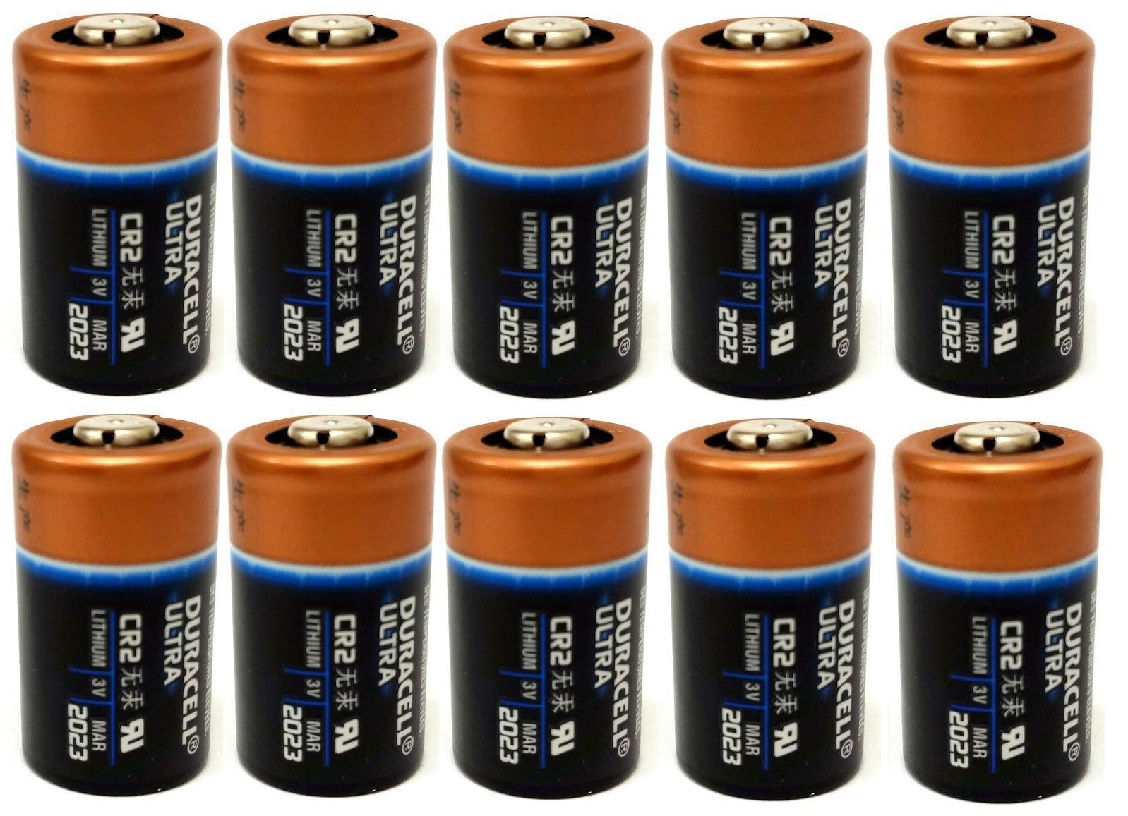 10 DURACELL CR2 3v Lithium Photo Battery FRESH EXP 2024 Property Room