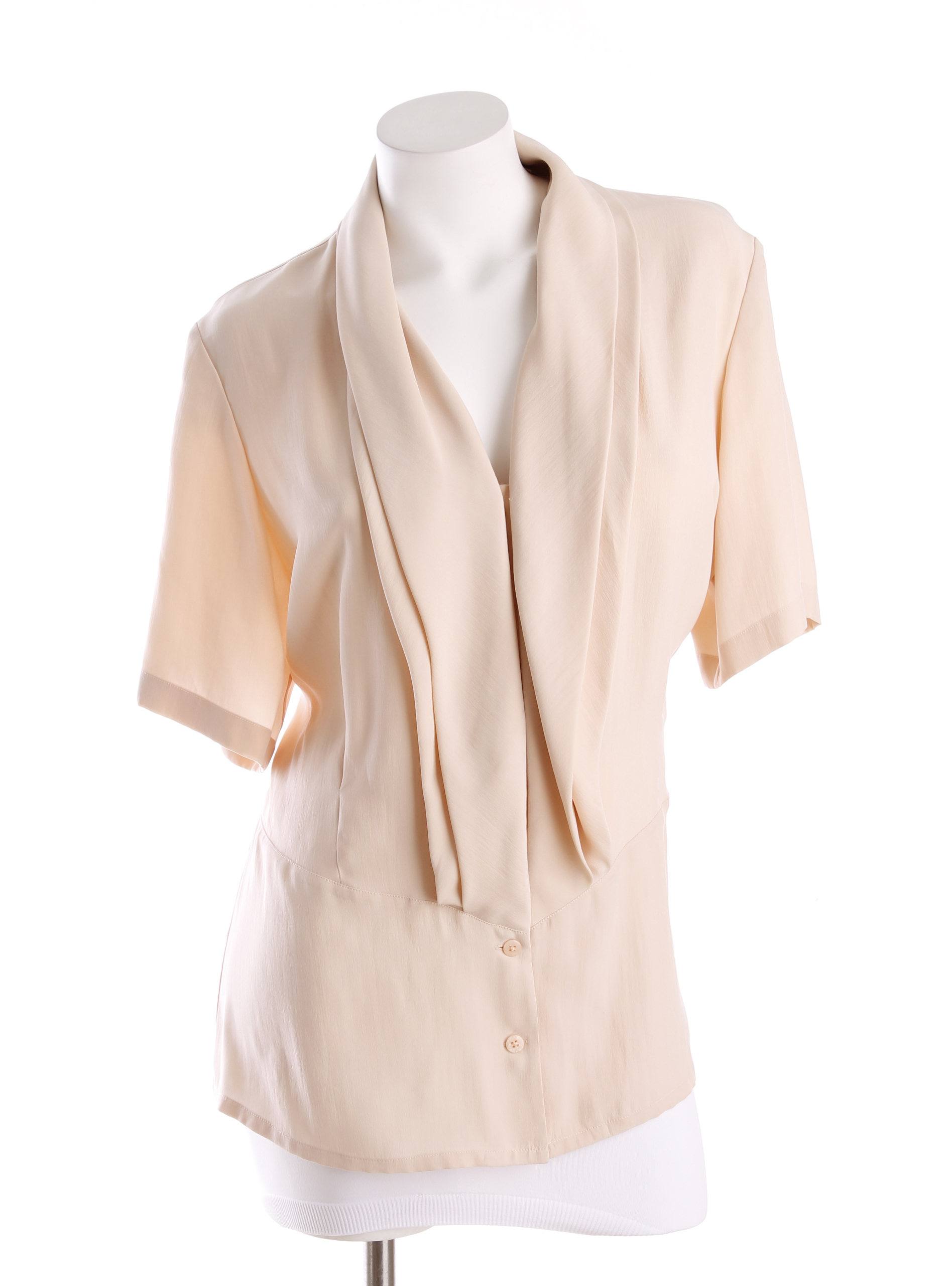 Dana Buchman 100 Silk Delicate Peach Blouse Size 16 Property Room
