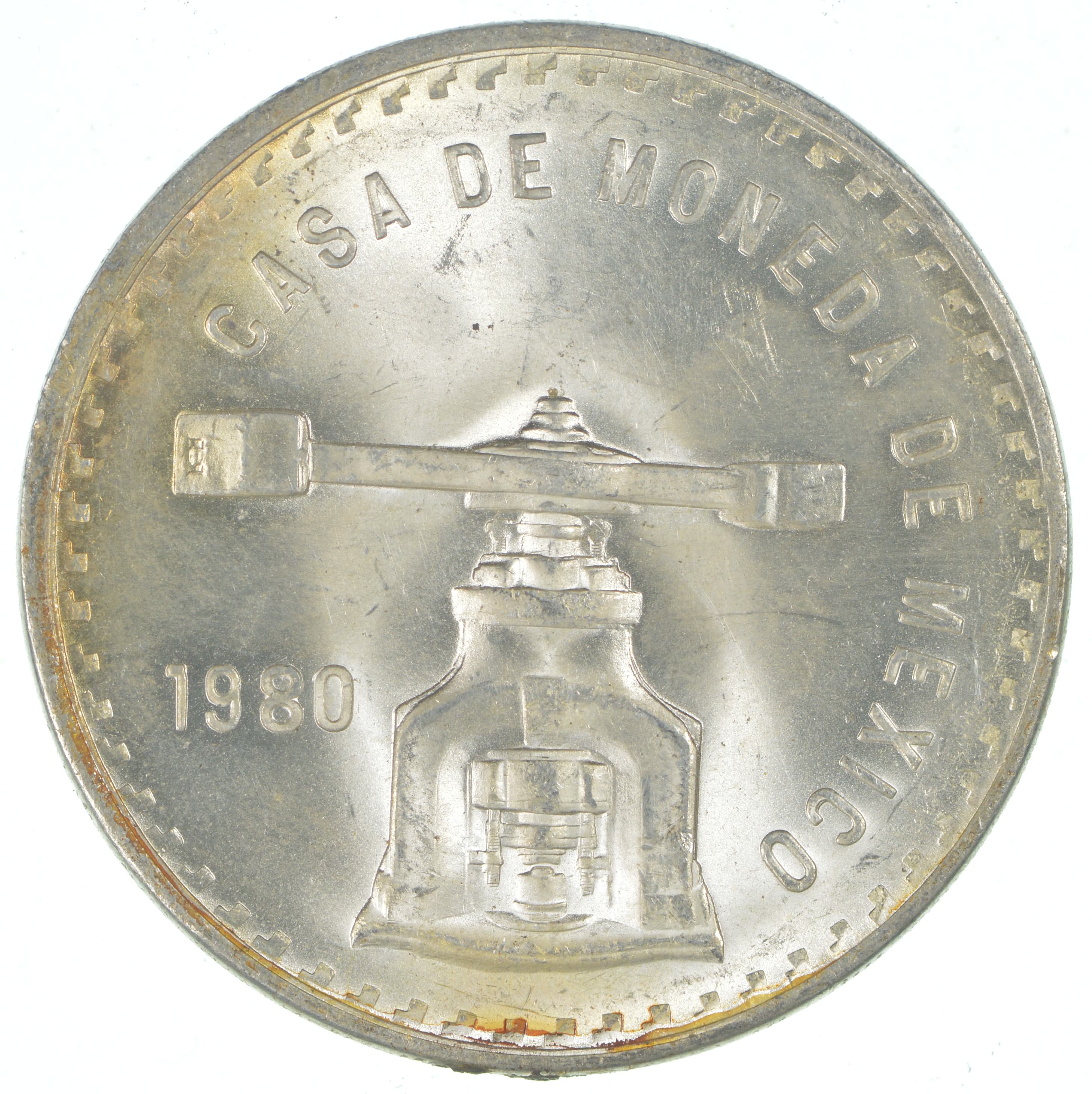 SILVER 1980 Mexico 1 Peso World Silver Coin 33 5 Grams Property Room