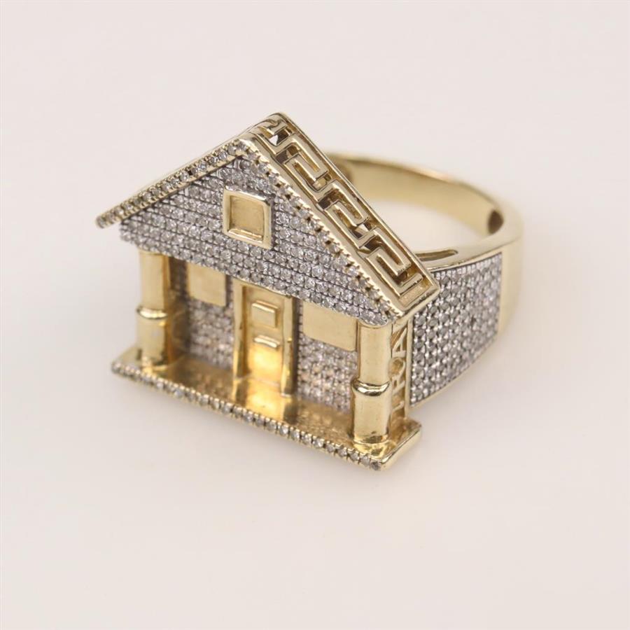 10kt Gold Diamond House Ring | Property Room