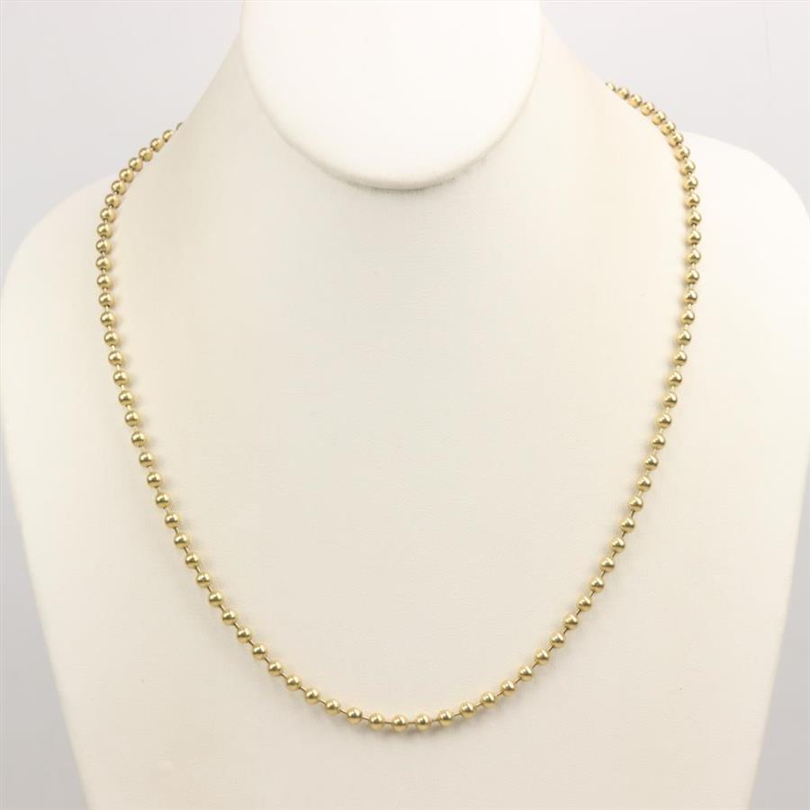 14kt Gold Ball Chain Necklace | Property Room