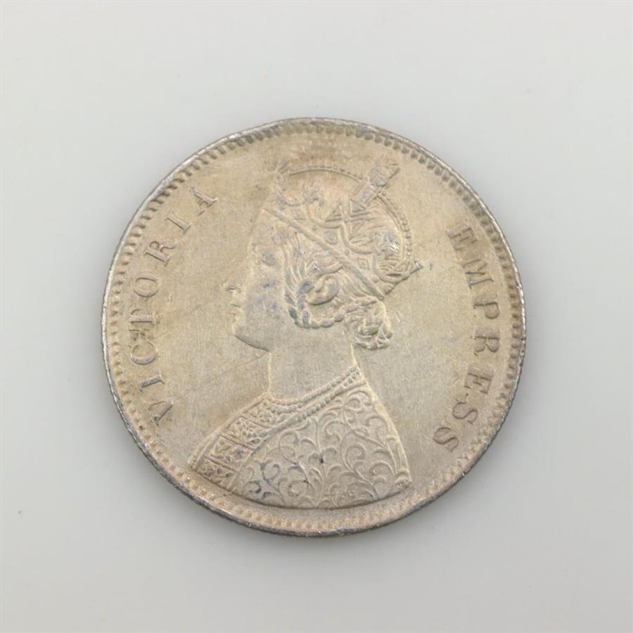 1883 Silver Queen Victoria One Rupee | Property Room