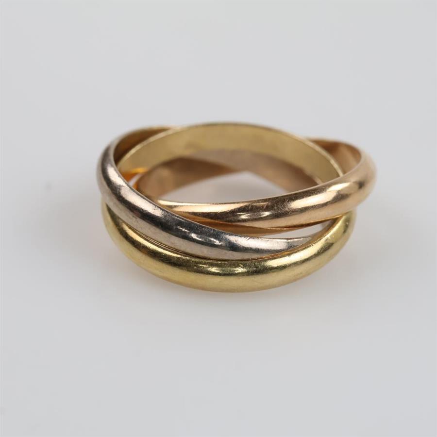 18kt Tri Color Gold 3 Band Ring | Property Room