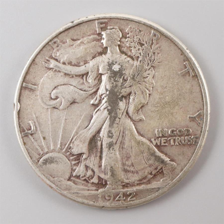 1942 Walking Liberty Silver Half Dollar Coin | Property Room