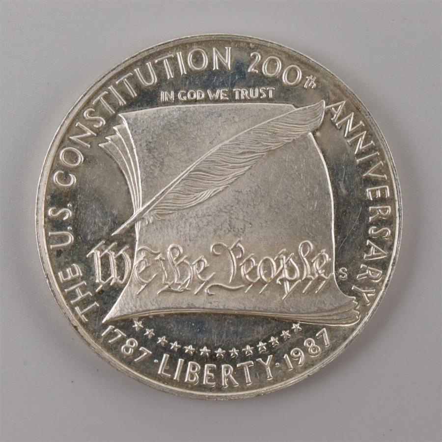 1987 Constitution Bicentennial Coin Silver 1 Dollar | Property Room