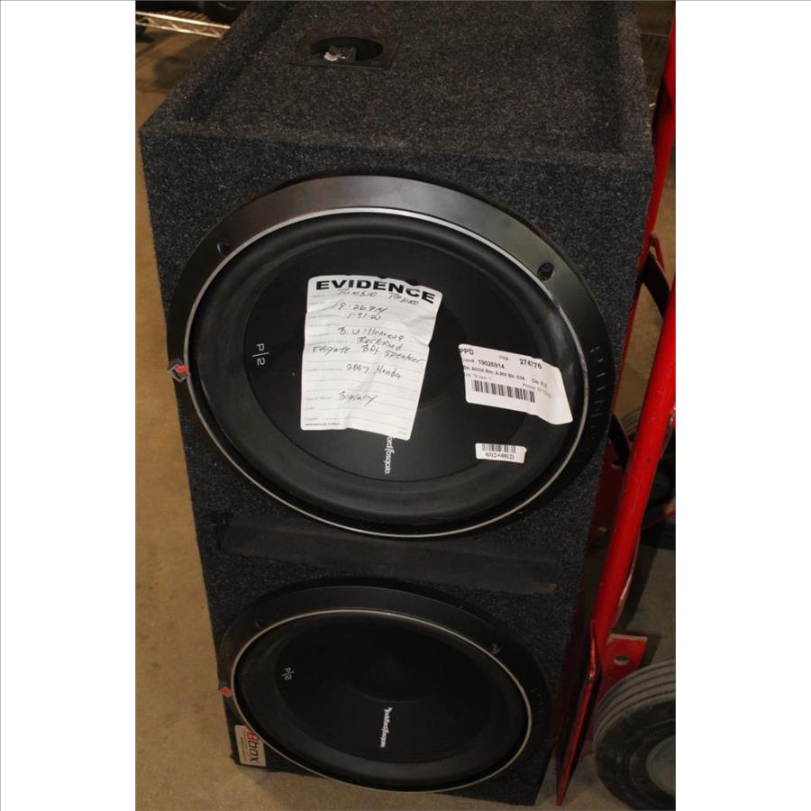 2 Rockford Fosgate P2 Subwoofers With Enclosure | Property Room
