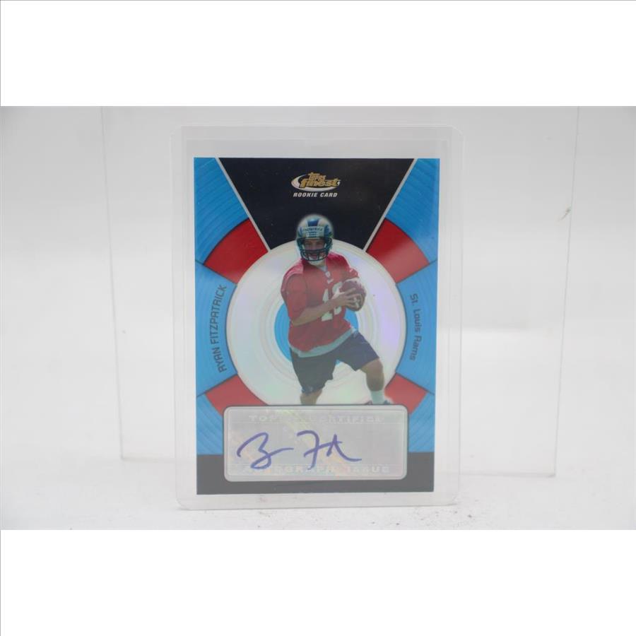 2005 Topps Finest /299 Ryan Fitzpatrick St. Louis Rams Autograph Blue ...