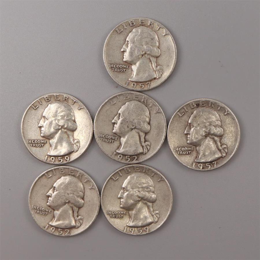 6 US Silver Coins | Property Room