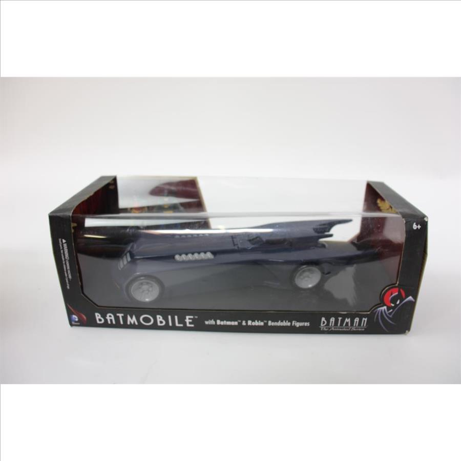 Batman The Animated- Batman & Robin With Bat Signal And Batmobile ...