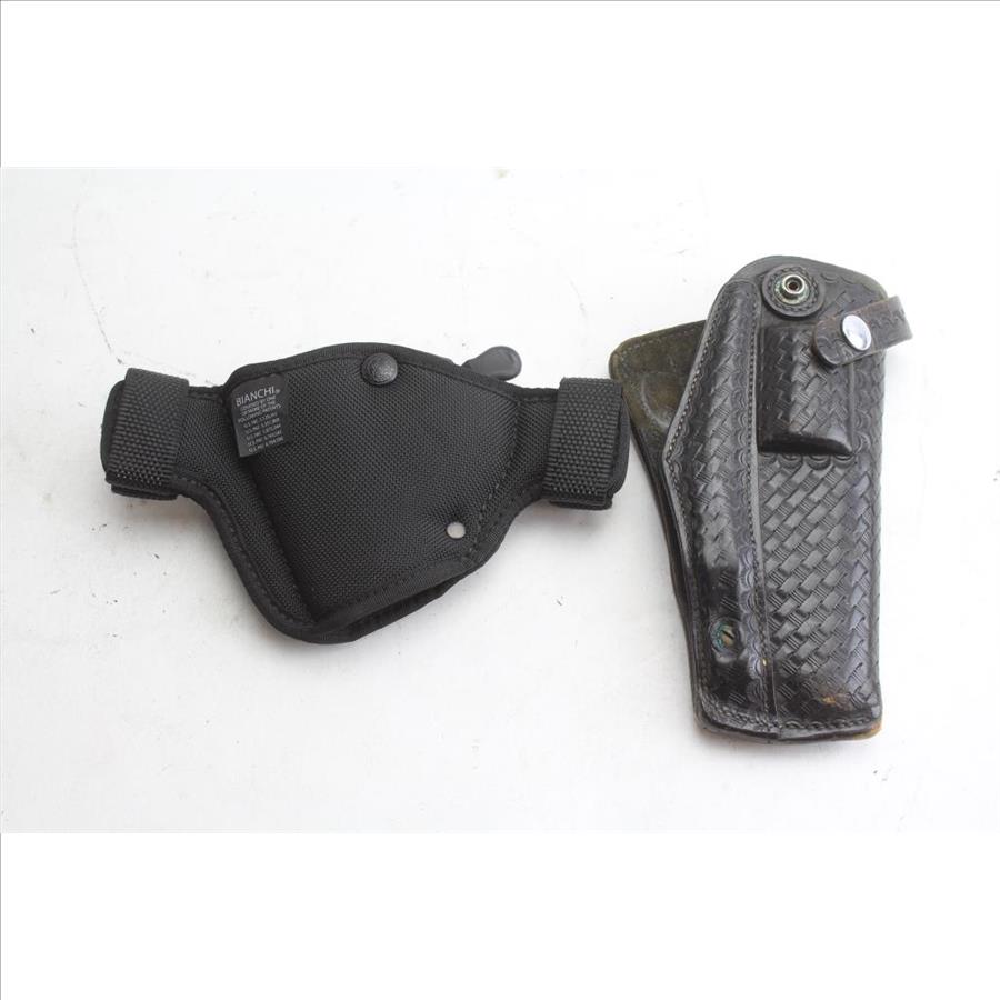 Bianchi Gun Holster And Leather Gun Holster: 2 Items | Property Room