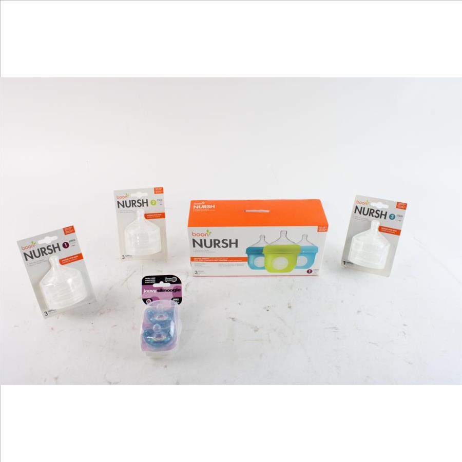 Boon Nursh Silicone Pouch Bottle With Caps | Property Room