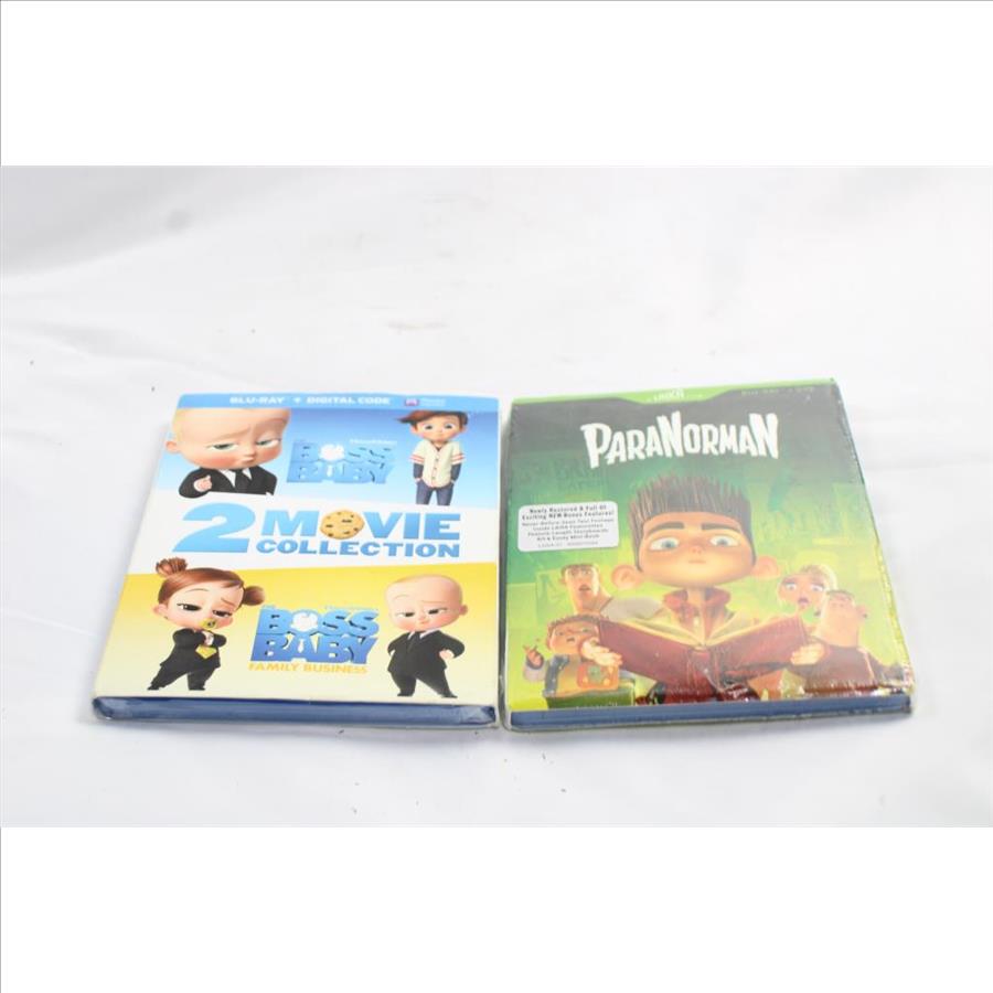 Boss Baby 2 Movie Collection And Paranormal Blue-Ray DVD's, 2 Piece ...