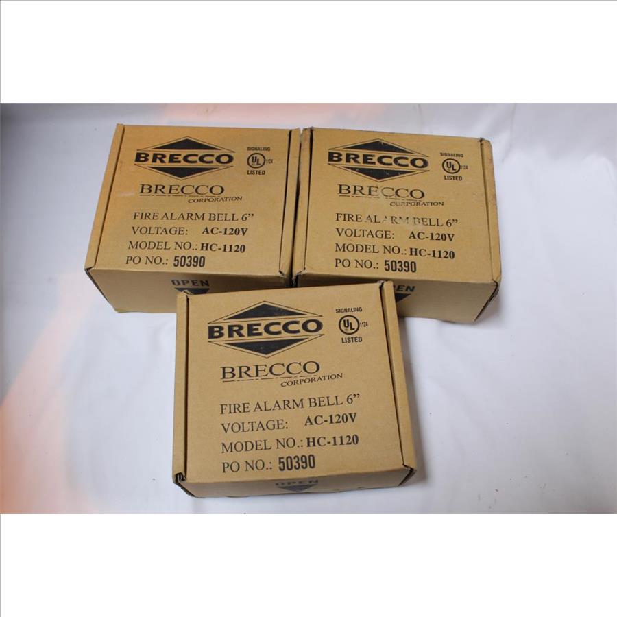 Brecco Corporation 50390 Fire Alarm Bell : 3 Items | Property Room