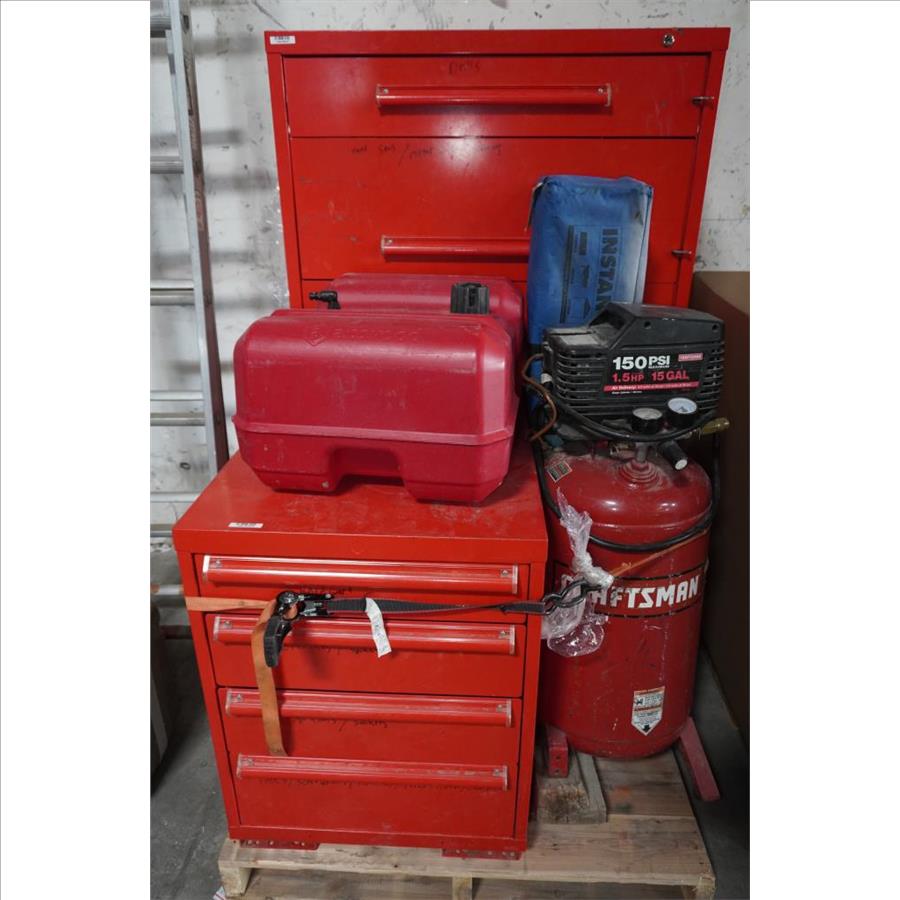 Bulk Tool Pallet: Tool Chest, Air Compessor And More | Property Room
