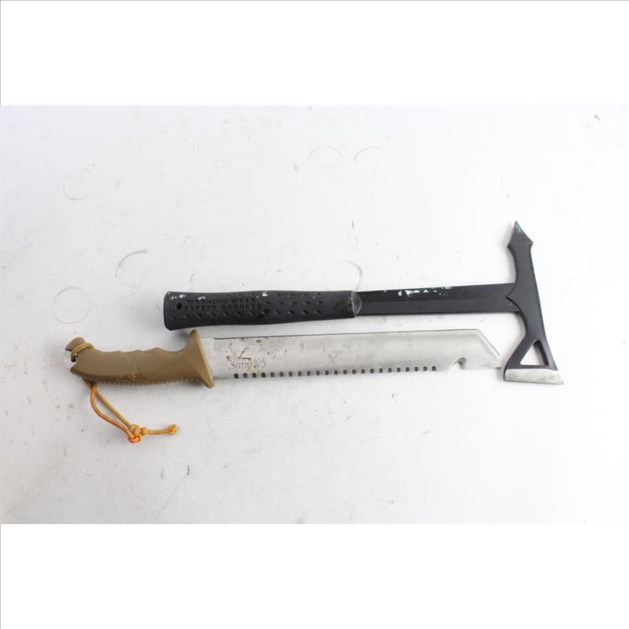 Camillus Carnivore Machete and Estwing Tactical Tomahawk | Property Room
