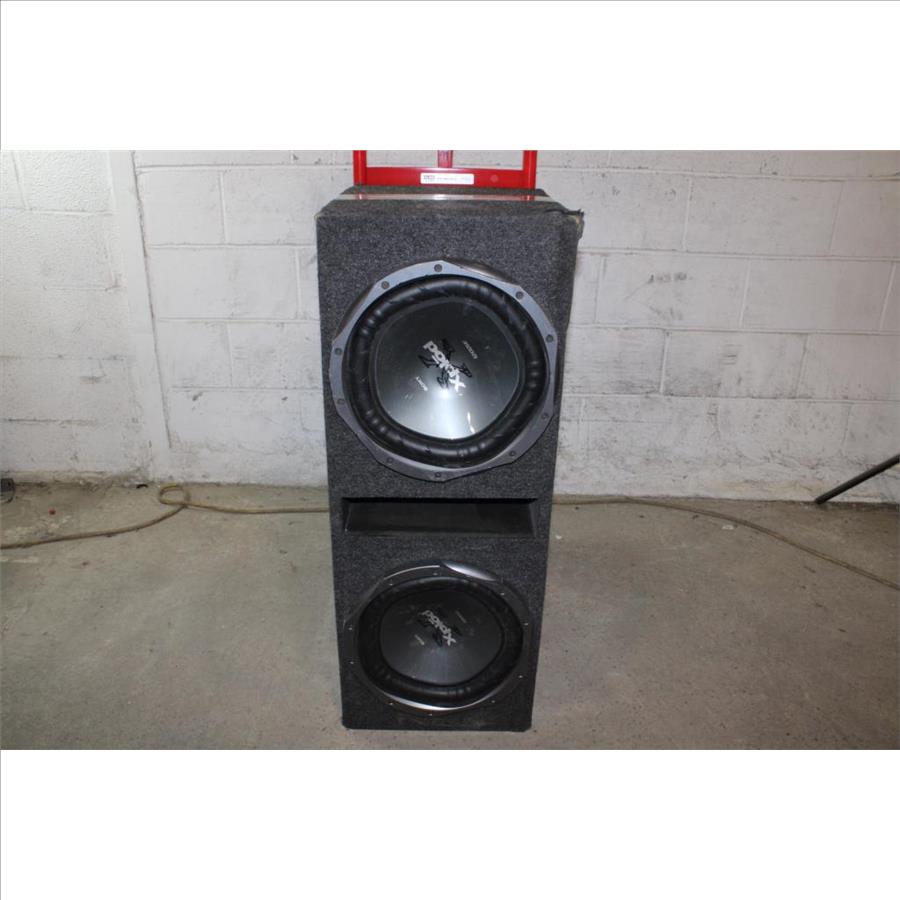 Carpeted Box With 2x Sony Xplod Subwoofer | Property Room