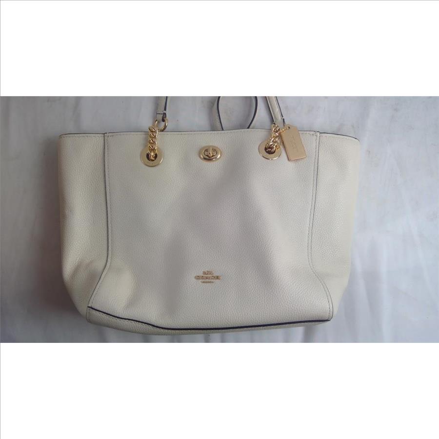 Coach Tote Handbag, White, 2279-57107 | Property Room