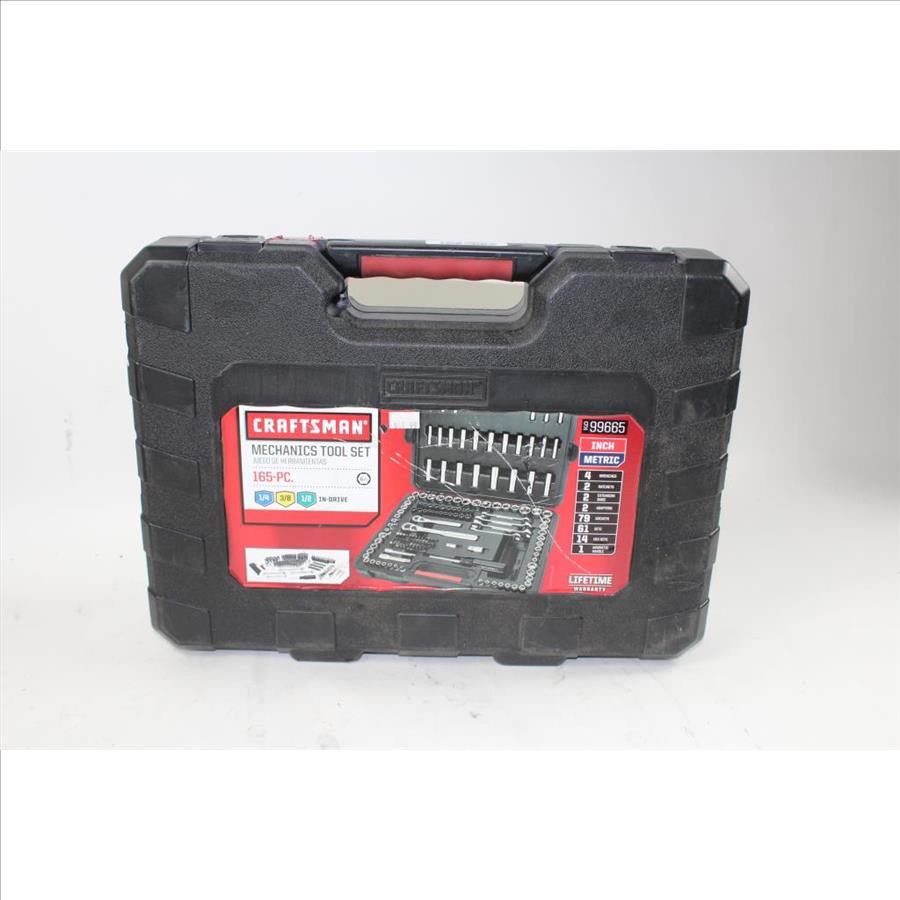 Craftsman Mechanics Tool Set 165 Pc 1/4, 3/8, 1/2 In Drive | Property Room