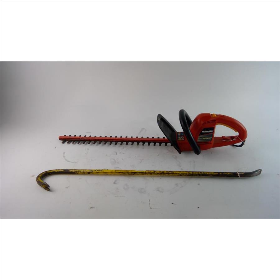 Crowbar And Homelite Hedge Trimmer | Property Room