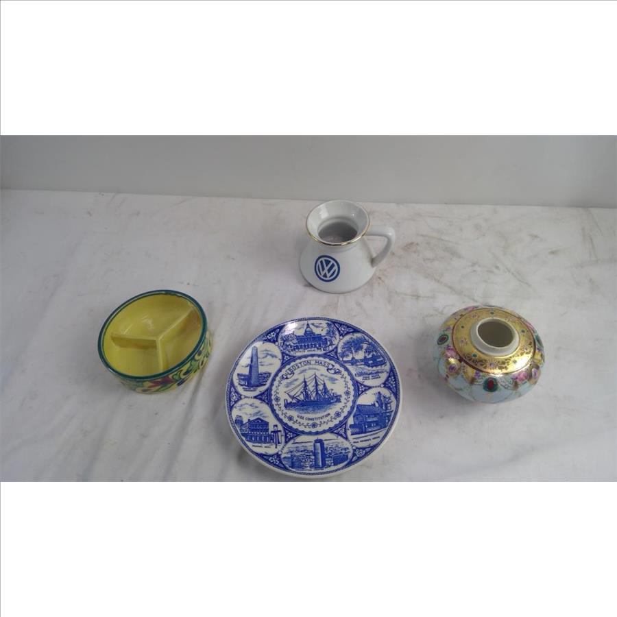 Decorative Plate, Trey, And More, 4 Pieces | Property Room