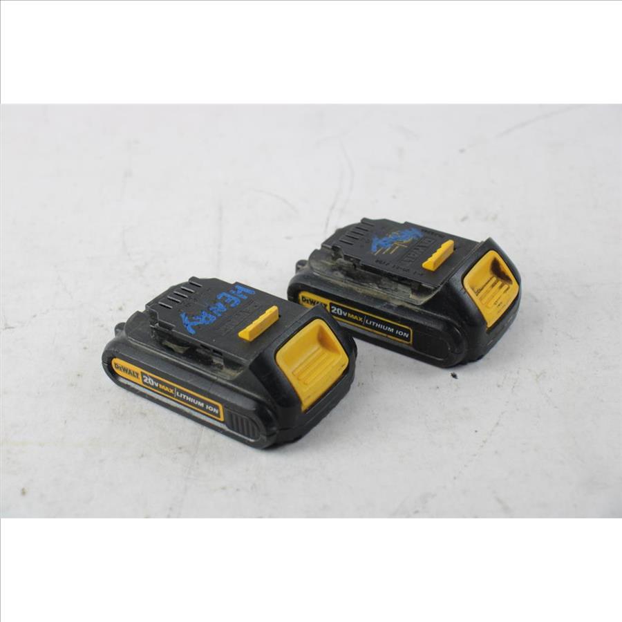 DeWalt 20V Battery Packs, 2 Pieces, DCB201 | Property Room