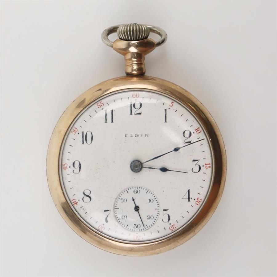 Elgin National Watch Co.10kt Gold Plated Pocket Watch | Property Room