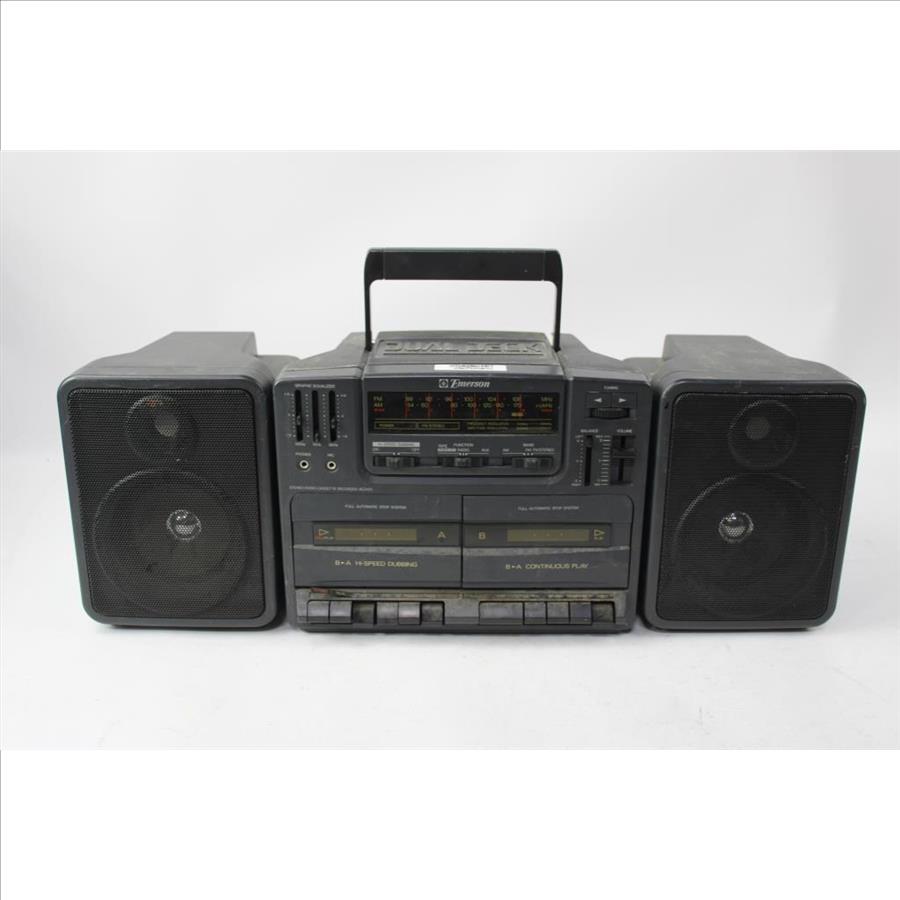 Emerson Stereo Radio Cassette Recorder, And Radioshack Desktop Cassette ...
