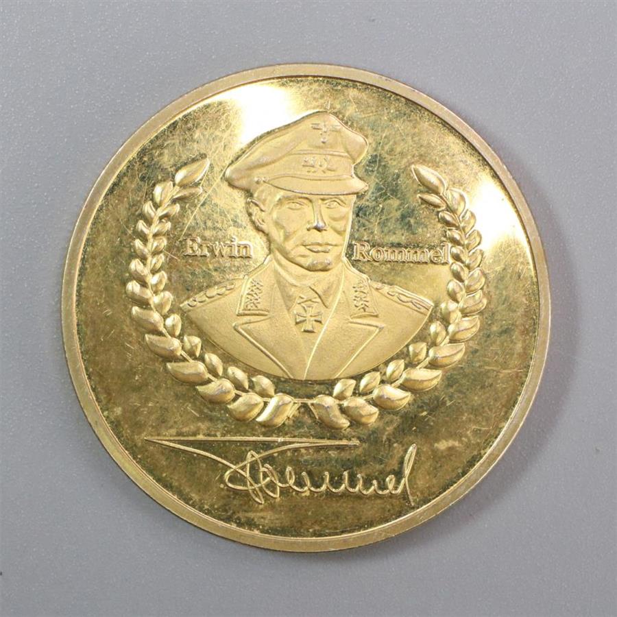 Erwin Rommel Deutsche Wehrmacht Wustenfuchs Medal | Property Room