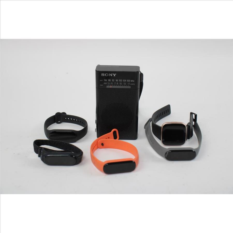 Fit Bits, Smartwatches, Charger Adapters, Sony Portable FM Radio And ...