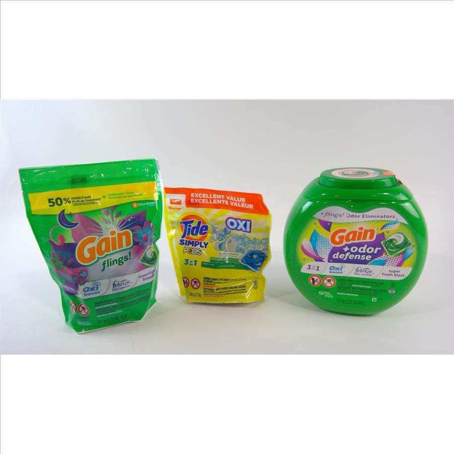 Gains And Tide Oxi Clean Detergent, 3+ Pieces | Property Room