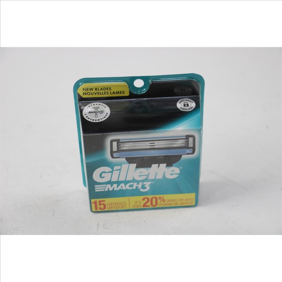Gillette Mach 3 Razor Cartridges 15 Ct. Pack | Property Room