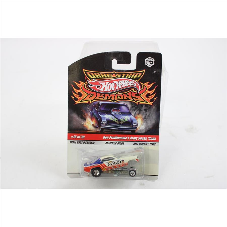 Hot Wheels Drag Strop Demons #16/30 Don Prudhomme's Army Snake Cuda ...
