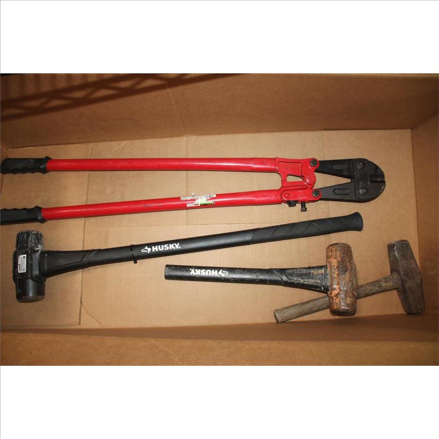 Husky 10 Lb Sledgehammer, Pittsburgh 42" Bolt Cutters, And More Sledges ...