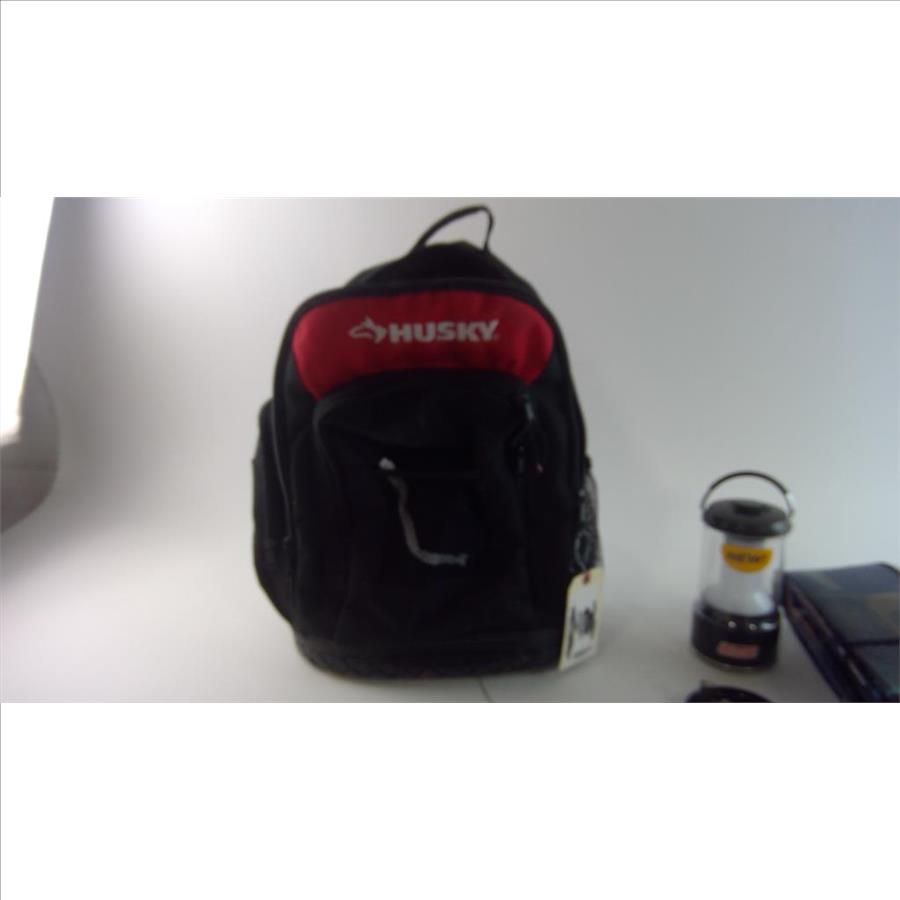 Husky Backpack With Car Shade And Lantern, 3 Pieces | Property Room