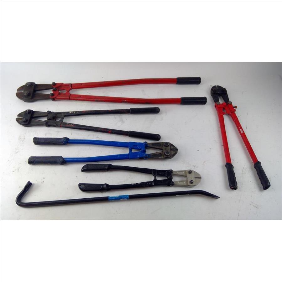 Kobalt Bolt Cutters, Wholesale Wrecking Bar, 5 Pieces | Property Room