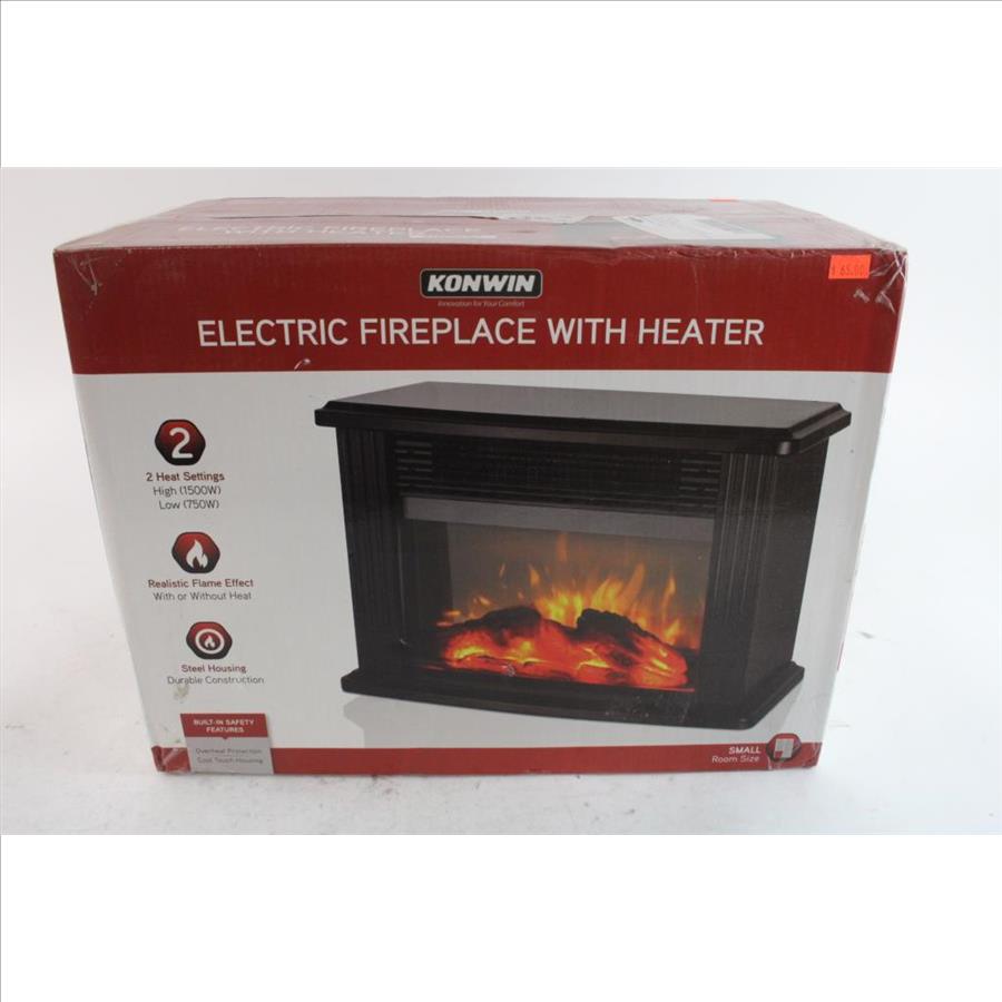 Konwin Electric Fireplace With Heater | Property Room