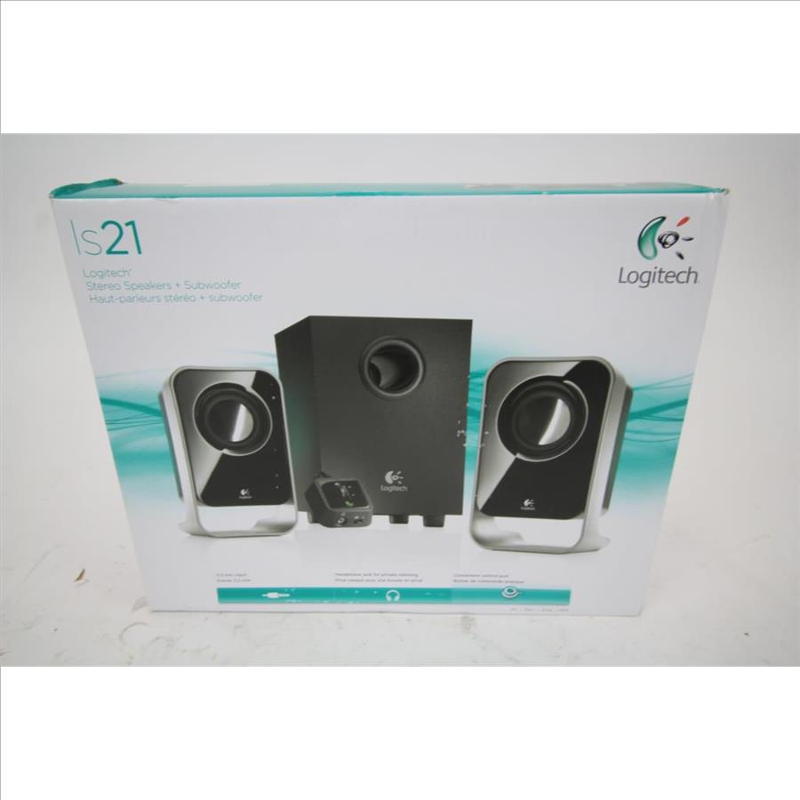 Logitech LS21 Stereo Speakers + Subwoofer | Property Room