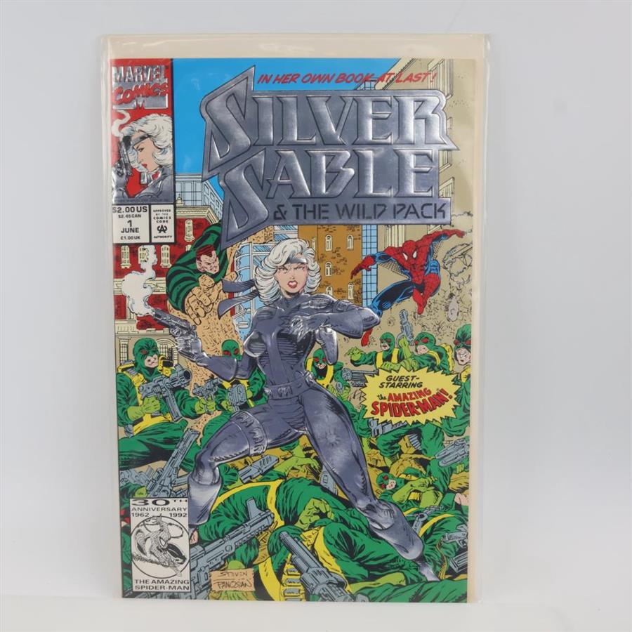 Marvel Comics Silver Sable & The Wild Pack, #1, "Personal Stakes", Foil ...