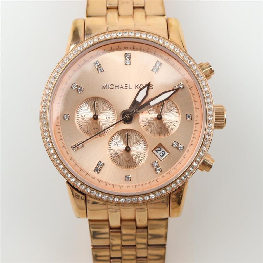 Michael Kors Ritz Chronograph Rose Tone Watch | Property Room