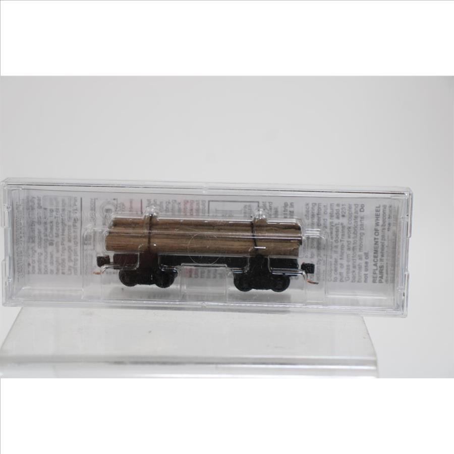 Micro-Trains Line 30' Skeleton Log Car With Log Load | Property Room