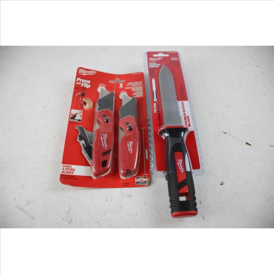 Milwaukee Folding Knife Set, And Duct Knife, 2 Pieces | Property Room
