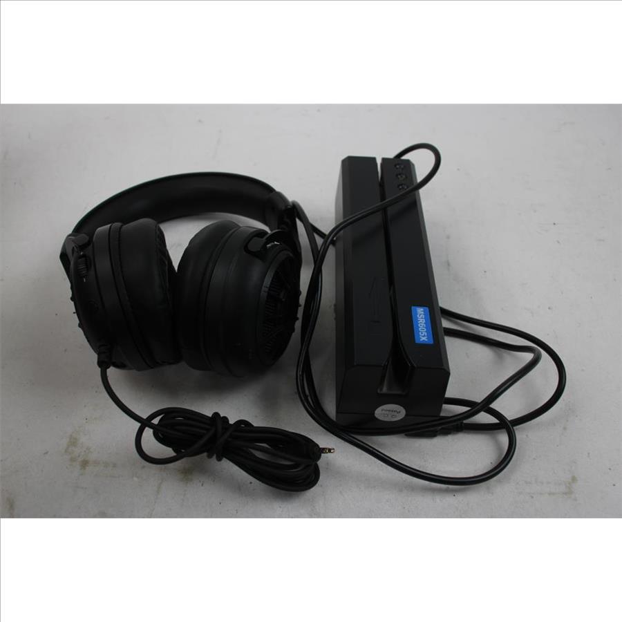 MSR605X Card Reader, EKSA Gaming Headset E5000, And Bushnell Binoculars ...
