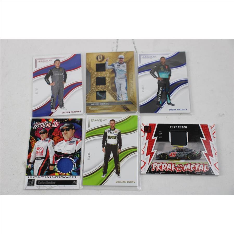 Nascar Race Used And Serial Trading Cards - Bubba Wallace, Cole Custer ...