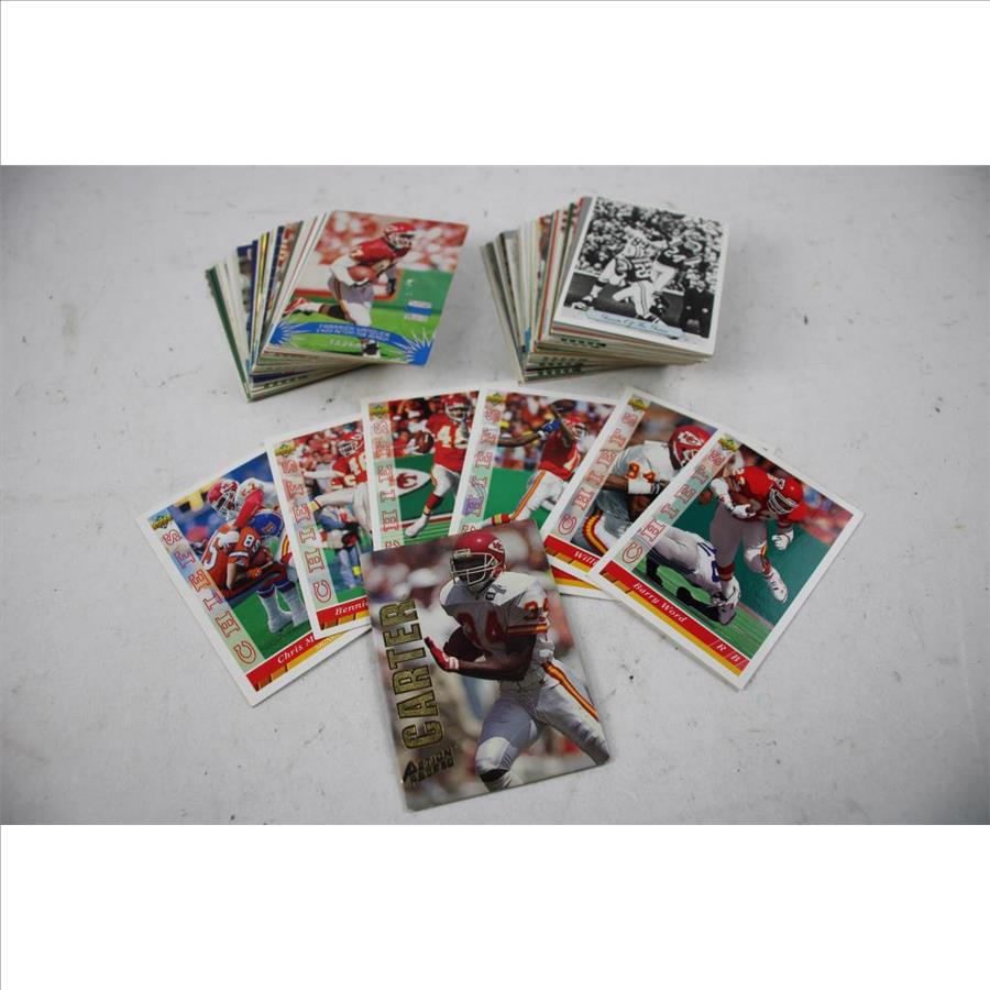 NFL Upper Deck, Pokemon, And More Trading Card Bulk Lot, 100+ Pieces ...