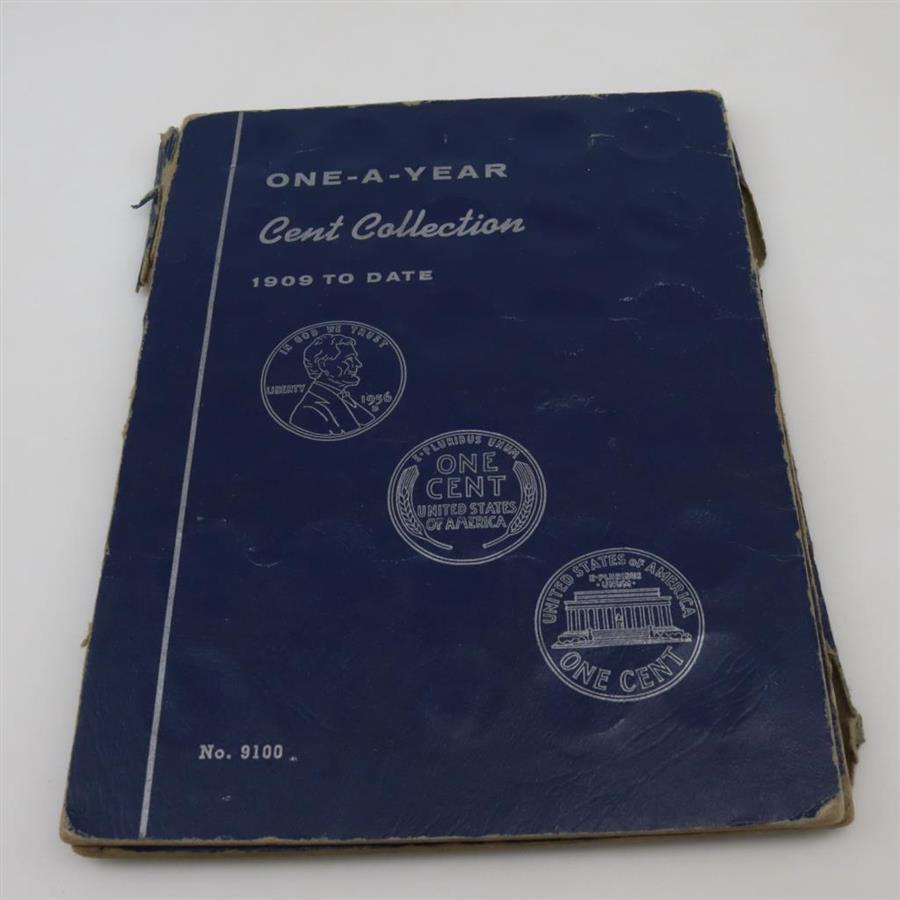 One A Year Cent Collection Booklet, 60+ Pennies | Property Room