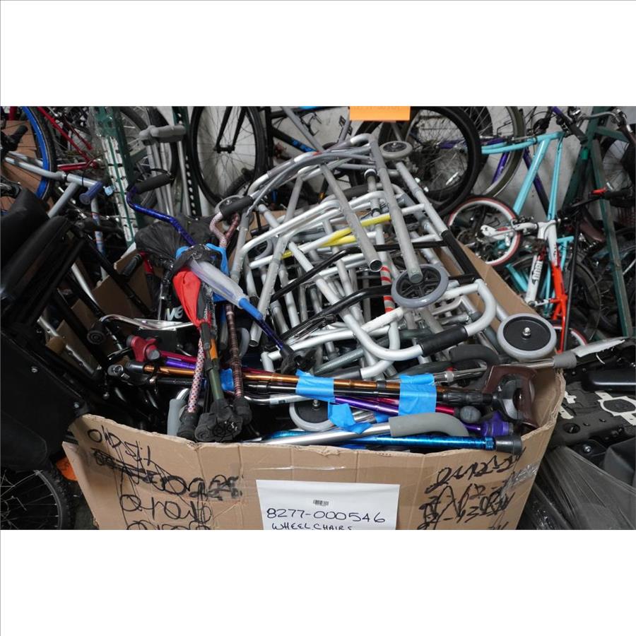 Pallet Of Wheelchairs, Walkers And Canes | Property Room