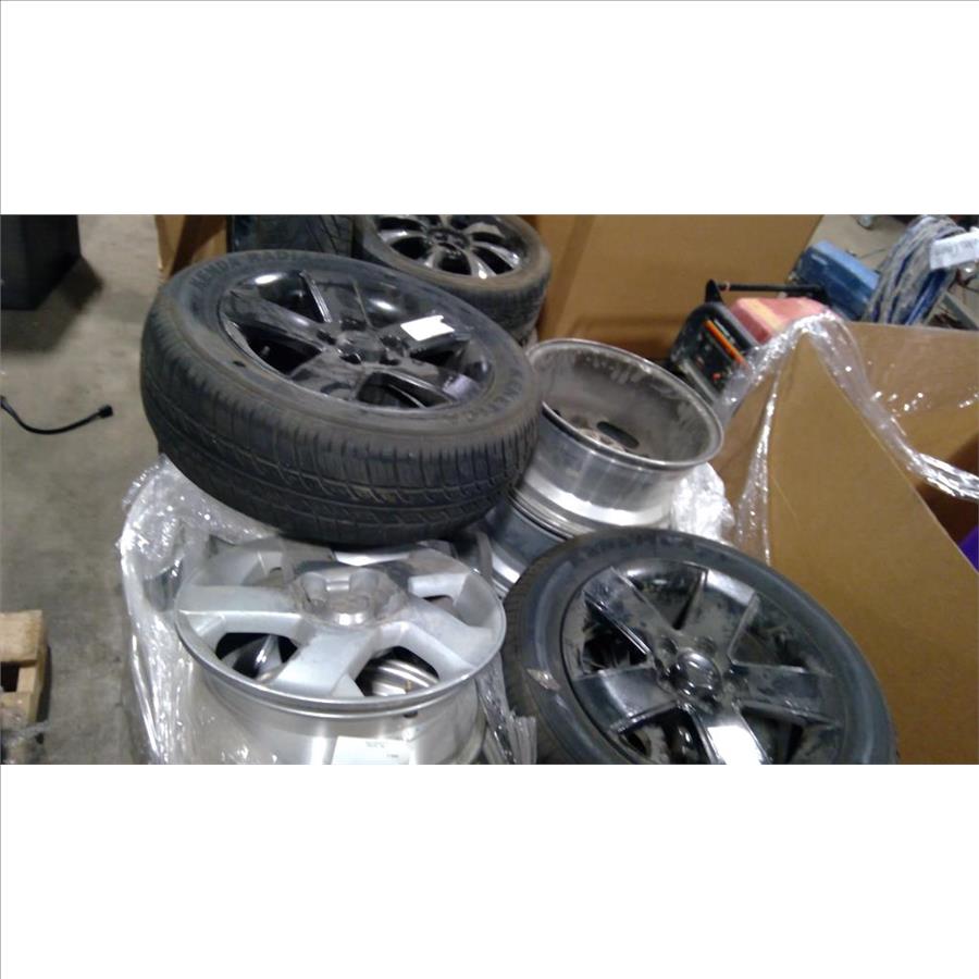 Pallet With Assorted Rims & Tires, 10+ Pieces | Property Room