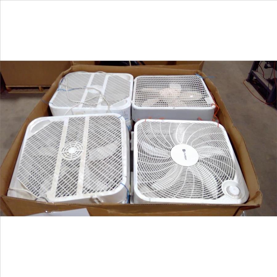 Pallet With Utilitech Box Fans, 15+ Pieces | Property Room