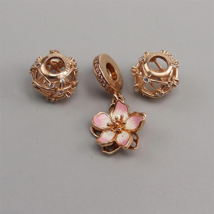 Pandora 14kt Rose GP Charms; 3 Pieces | Property Room