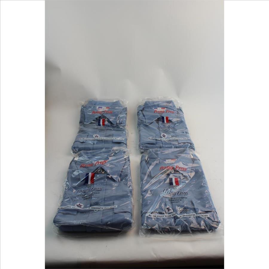 Perma Press Flying Cross Men's Button Shirts; 4 Pieces | Property Room